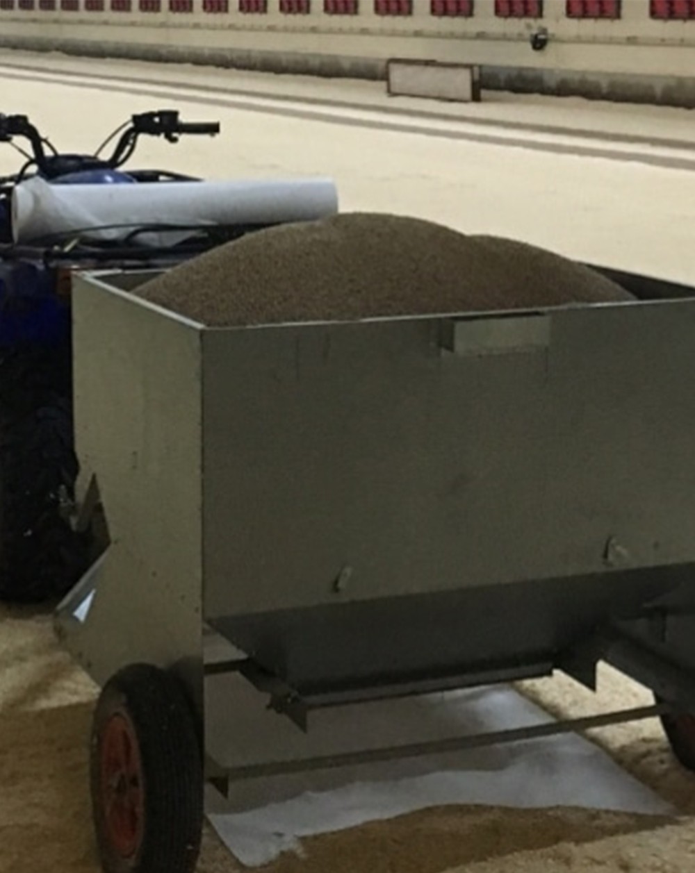 Chariot pousse - pousse + attache quad